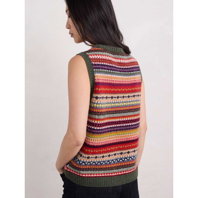 Seasalt Cornwall Percella Cove Vest Star Jasmine Coulis Multi | Ballantynes Department Store