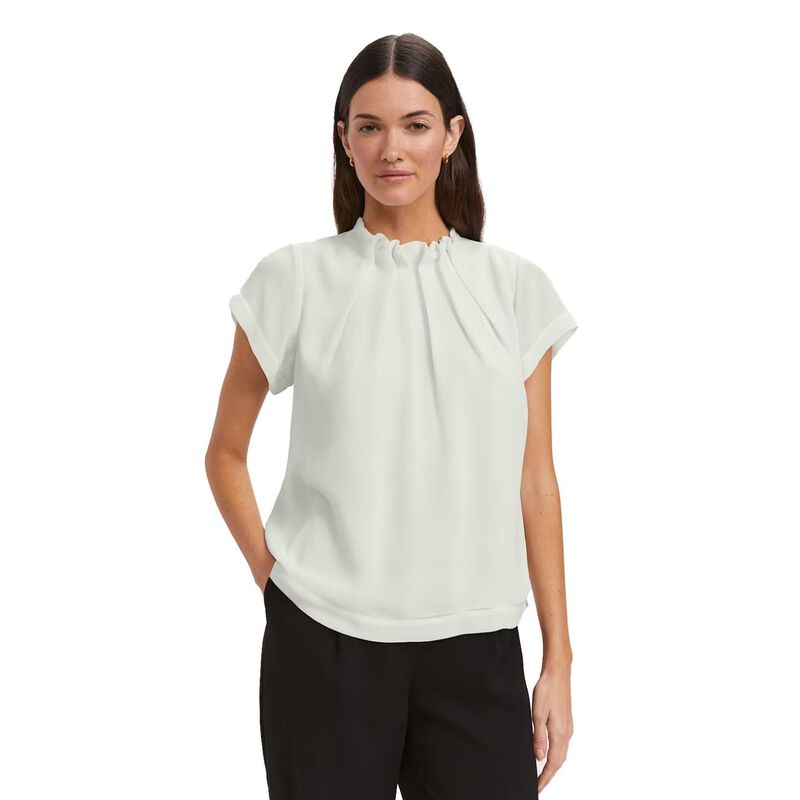 SABA Willa High Neck Ss Top | Ballantynes Department Store