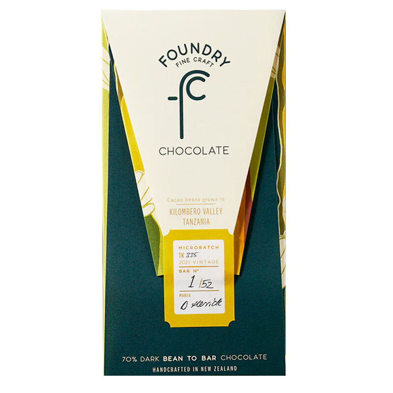 Foundry Chocolate Kilombero Valley Tanzania 70% 70g | Ballantynes ...