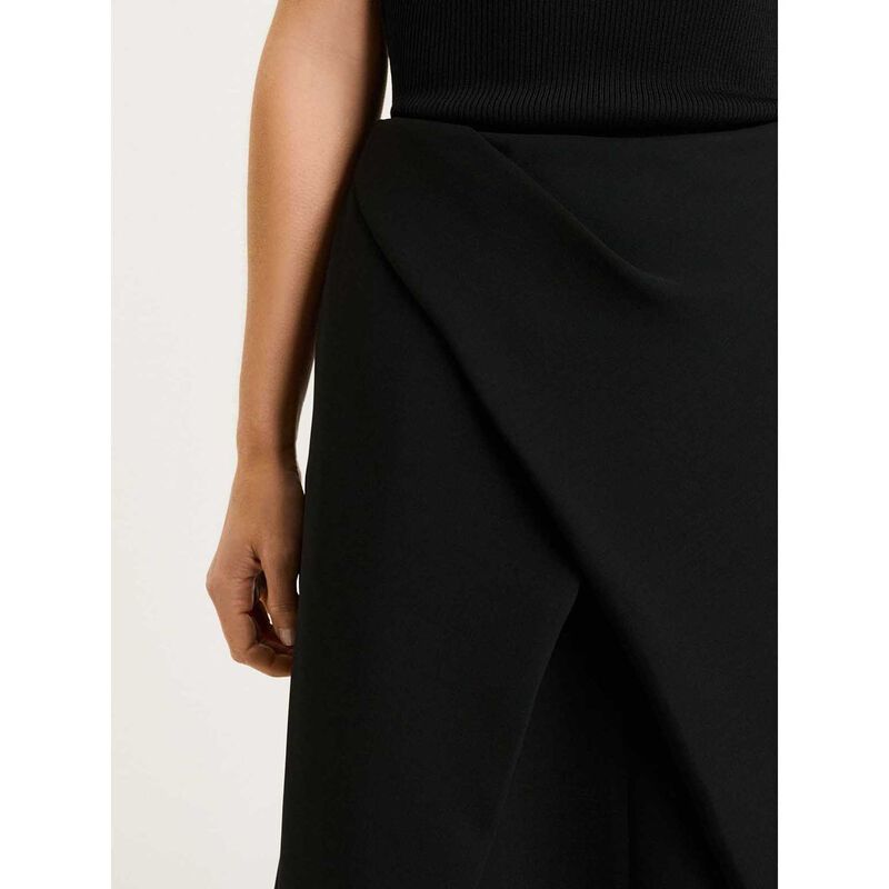 Veronika Maine Double Weave Draped Midi Skirt | Ballantynes Department ...