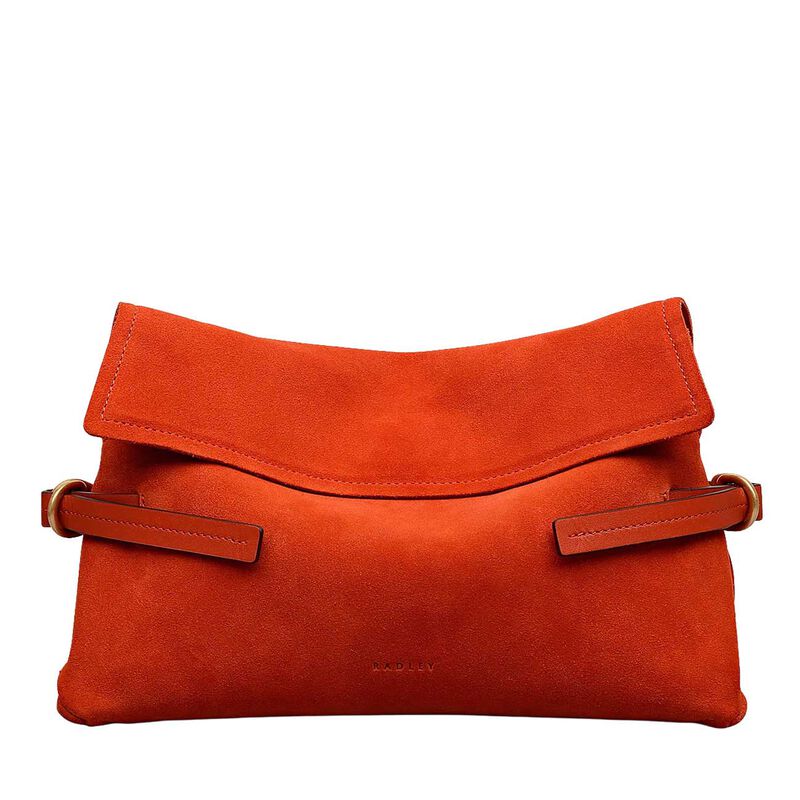 Radley Fleet Street Suede Medium Flapover Clutch Bag | Ballantynes ...