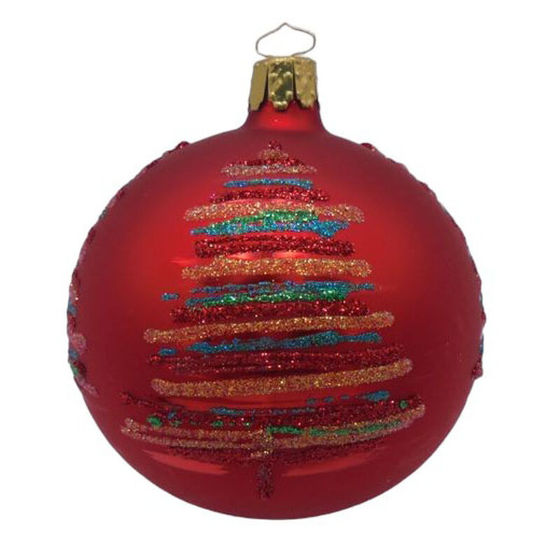 Ballantynes Knut Ball 8cm, Red Matt | Ballantynes Department Store