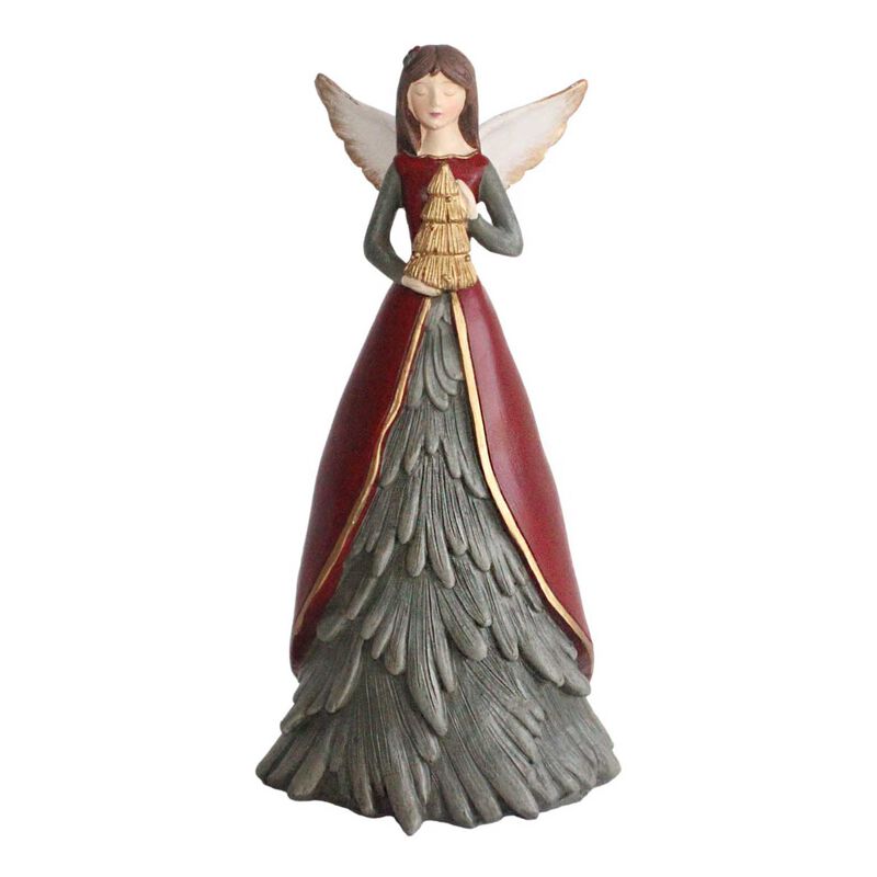 Angel With Tree Red 21cm | Ballantynes Department Store