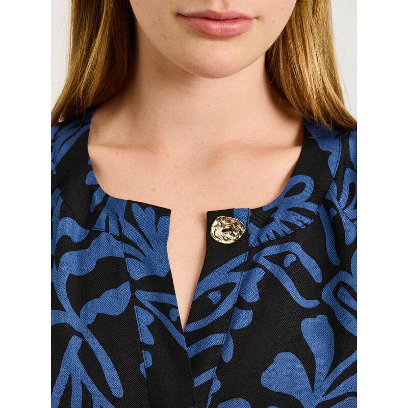 Veronika Maine Blue Petite Filigree Belted Midi Dress | Ballantynes ...