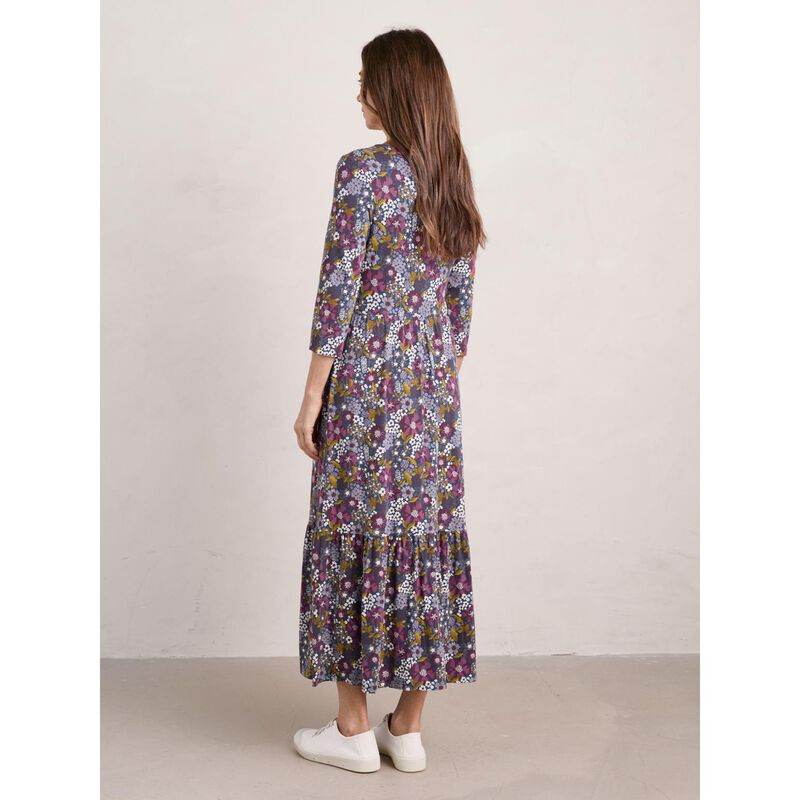 Seasalt Cornwall Tor View Dress Dense Floral Squall | Ballantynes ...