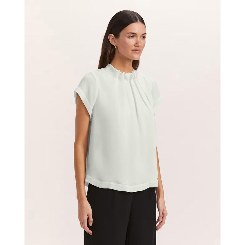SABA Willa High Neck Ss Top | Ballantynes Department Store
