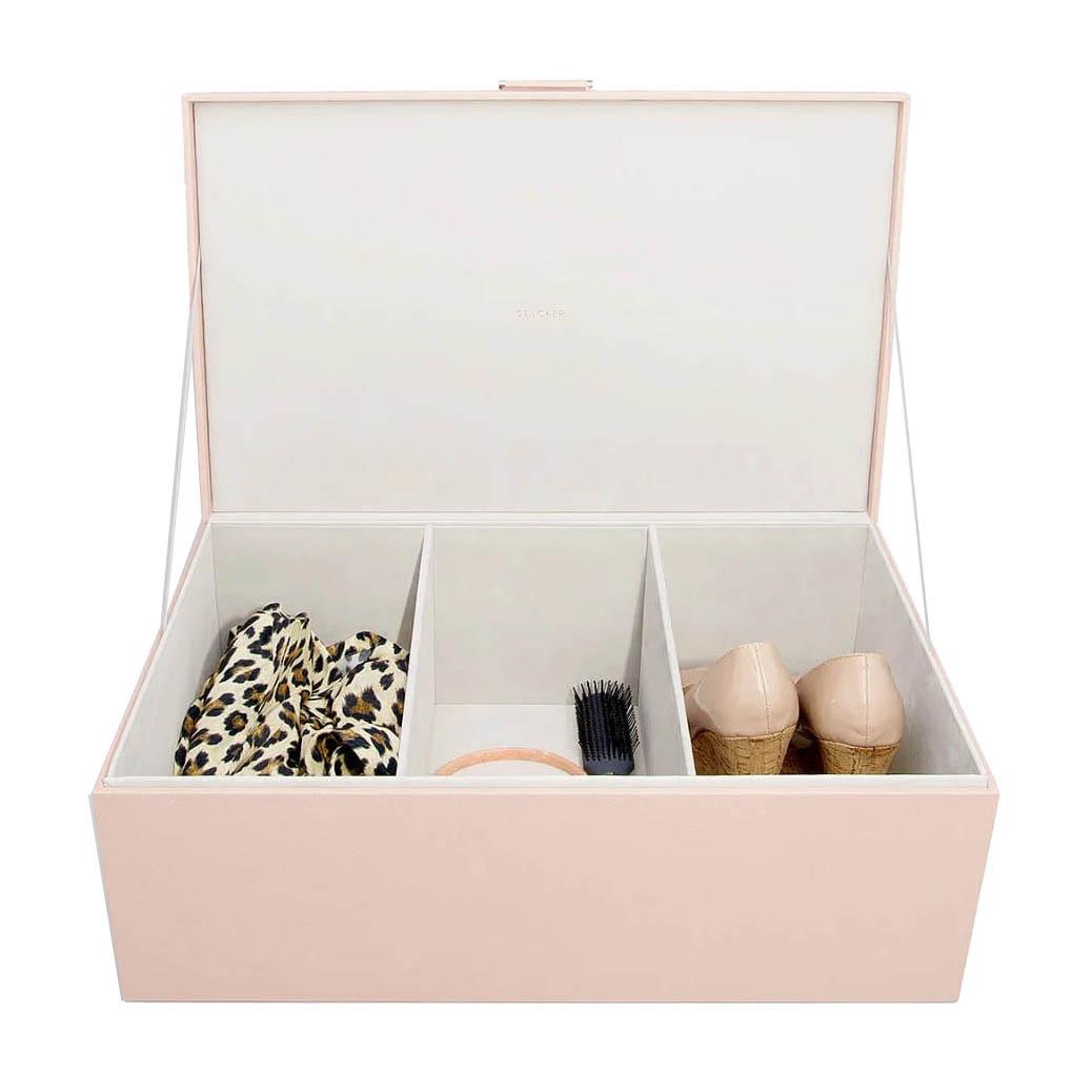 Stackers Large Lidded Storage Box Blush Pink | Ballantynes Department Store