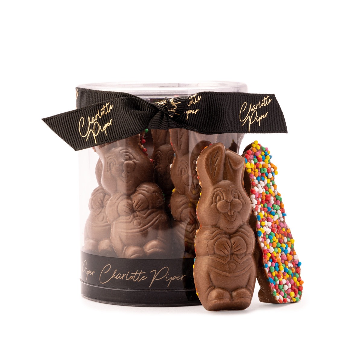 Charlotte Piper Standing Milk Chocolate Easter Bunny With Sprinkles ...