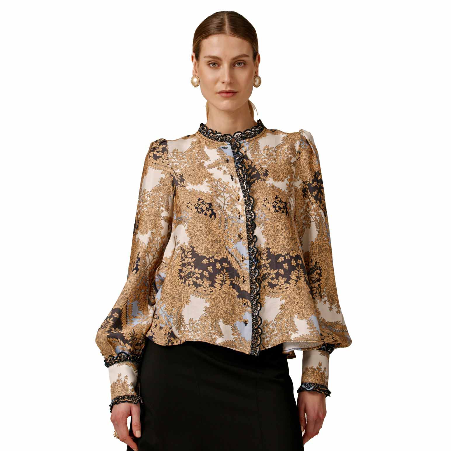 byTiMo Striped Ruffle Blouse | Ballantynes Department Store
