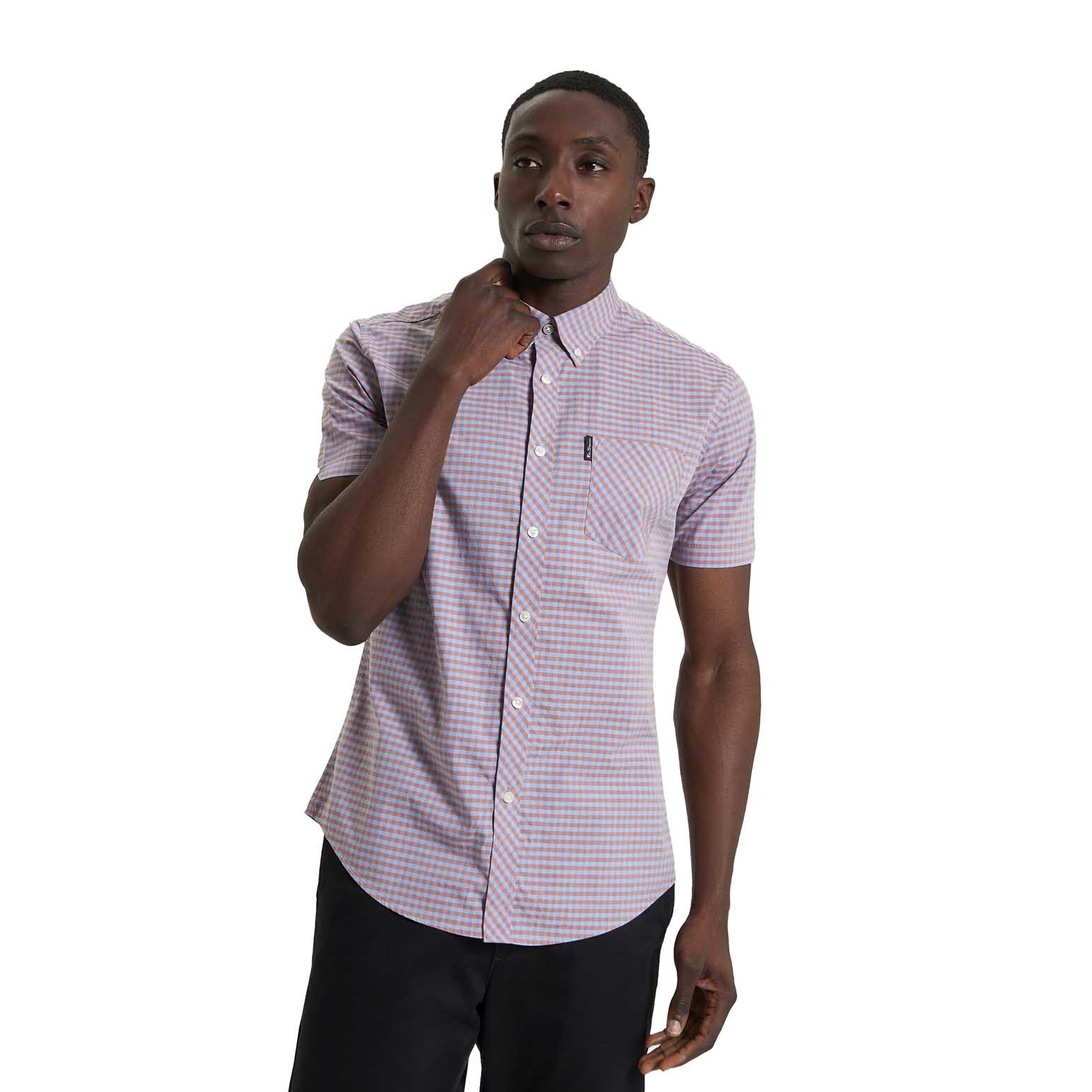 Ben Sherman Signature Gingham Short Sleeve Shirt | Ballantynes ...