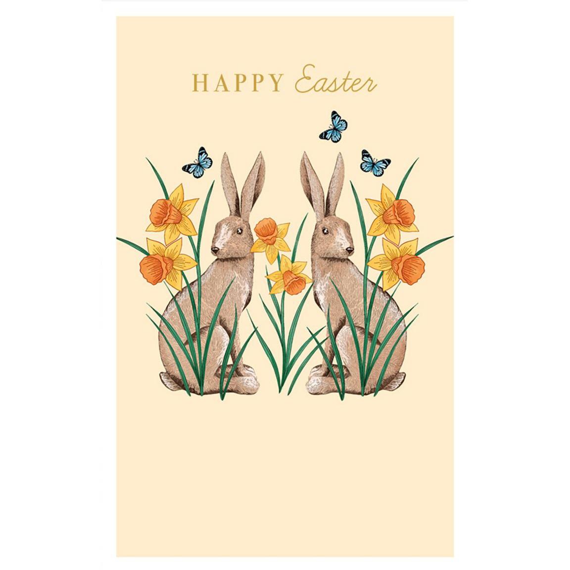 Image Gallery Bunnies And Daffodils Easter Card | Ballantynes ...