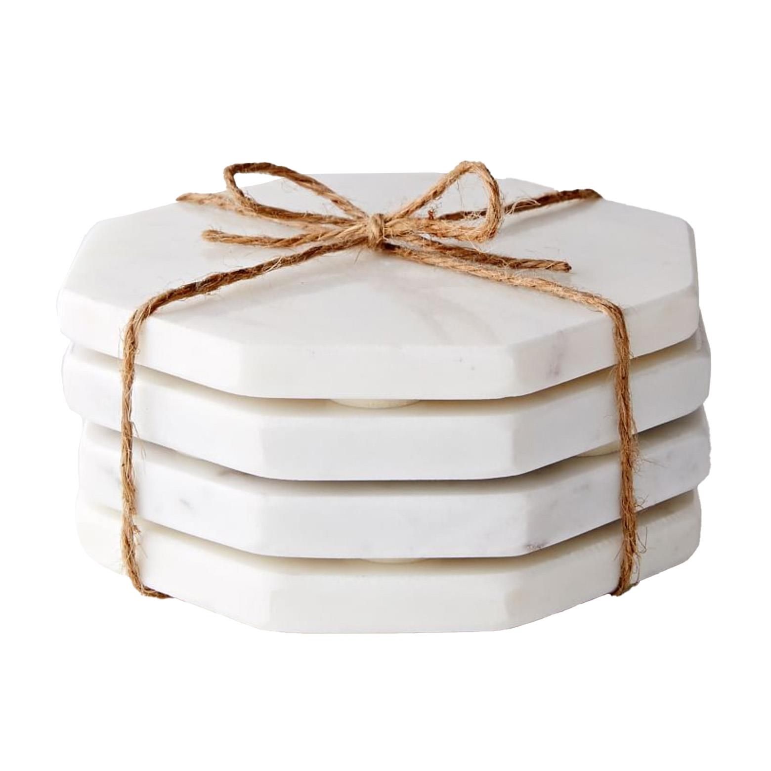 West Elm Octagonal Stone Coasters Set Of 4 Ballantynes Department Store