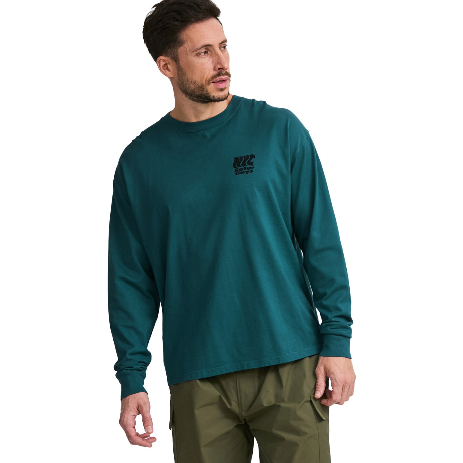 Saturdays NYC Wavy Saturdays L/S Tee | Ballantynes Department Store